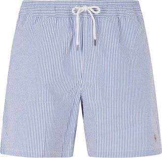 Polo Ralph Lauren Homme, Maillots de bain, Bleu, Taille: XL Traveler Mid Trunk