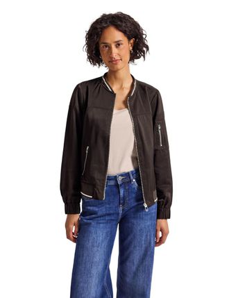 Street One Satin Blouson deep roast brown 36