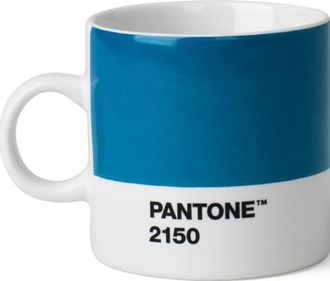 Copenhagen Design Pantone Espressotasse, Porzellan, Blue 2150, 6.1 x 6.1 x 8.2 cm