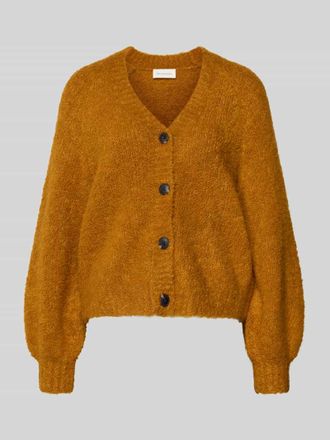 Moss Copenhagen Strickjacke aus Woll-Mix mit V-Ausschnitt Modell Zofie Jilda