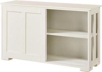 Yaheetech K&uuml;chenschrank Aufbewahrungsschrank mit Stauraum und Schiebet&uuml;ren Konsolentisch Sideboard aus Holz K&uuml;chekommode freistehender Schrank Buffetschrank Bei