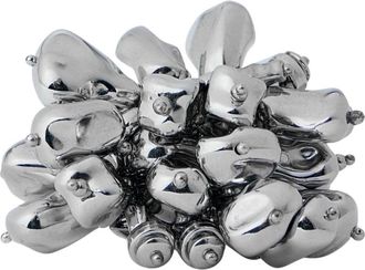 Dries Van Noten unisex, Accessoires, Gris, Taille: S Sculptural Metal Ring