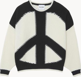 Kujten Pull cropped cachemire col rond femme, 6 fils - Pull Abbey