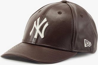 New Era Casquette logo en cuir