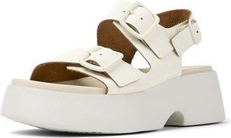 Camper K201712 Tasha Sandales Femme Blanc Naturel