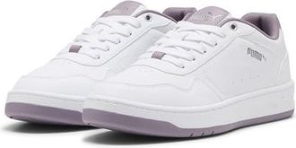 Puma Baskets Court Classy pour Femme, Puma White Plum Jam PUMA Silver, 41 EU