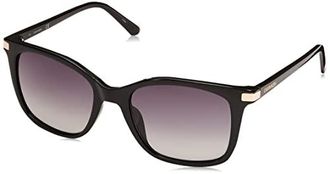 Calvin Klein Lunettes de soleil oeil de chat CK19536S pour femme, 55 mm, Noir/noir