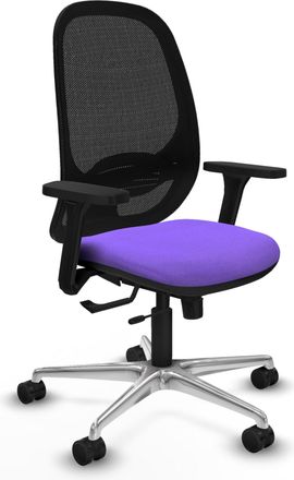 Piqueras y Crespo Atmungsaktiver B&uuml;rostuhl mit 3D-Armen, h&ouml;henverstellbare Lendenwirbelst&uuml;tze, ausgestattet mit Syncro/Translack und Schneideschaum, mit Rollen von 65 m