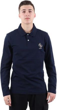 Guess Oliver Polo Homme Long Sleeve Polo Noir E25GU10 M4YP36J1314, G7v2 - Smart Blue, Medium