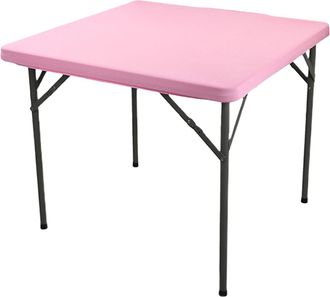 Generico Quadratische Tischdecke, elastisch, waschbar, 86 x 86 cm, f&uuml;r Esszimmer, Hochzeit, Party, Picknick, Camping, K&uuml;che, Wohnzimmer, Meetings, Cocktails
