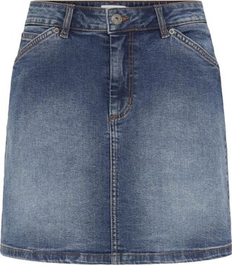 Ichi Ichi, Femme, Jupes, Bleu, Taille: 46 FR Haveny Denim Skirt