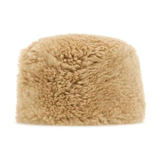 Toteme Femme, Accessoires, Beige, Taille: ONE Size Chapeau Pillbox en Shearling