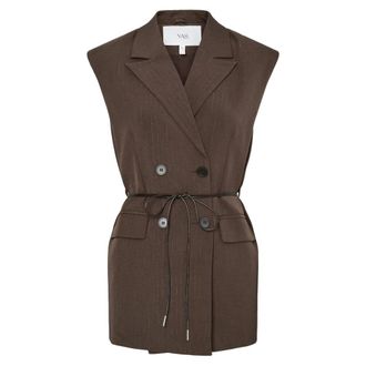 Y.A.S Yasshimma Weste - - Jackets - Damen - Braun - L