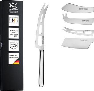 Gehring Gehring Solingen Weichk&auml;semesser Serie Pur I ergonomischer Edelstahlgriff I K&auml;se Messer I rostfreier Edelstahl I K&auml;se Besteck I sp&uuml;lmaschinengeeignet 