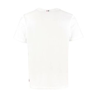 Thom Browne T-shirt &agrave; Manches Courtes et Fentes Lat&eacute;rales - Homme - Tops - Blanc - Taille: L
