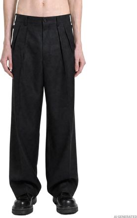 Comme Des Gar&ccedil;ons Pleated Wool Trousers