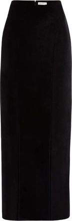 Nina Ricci Maxirock aus Samt - Schwarz