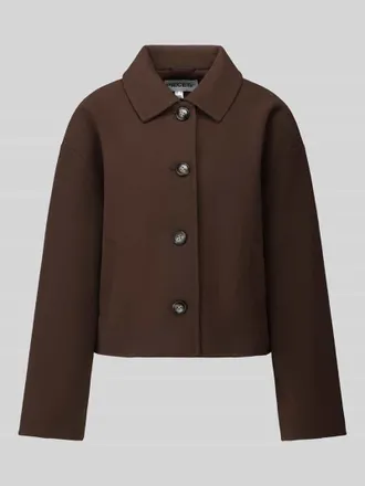 Pieces Loose Fit Kurzmantel mit Umlegekragen Modell AYA