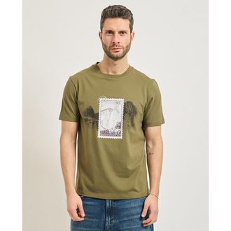 HUGO BOSS T-shirt homme Divalis avec imprim&eacute; timbre
