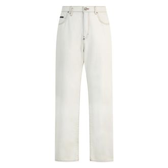 Philipp Plein Herren, Jeans, Wei&szlig;, W33Gr&ouml;&szlig;e