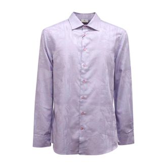Etro Baumwollhemd Made in Italy - - Shirts - Herren - Lila - L