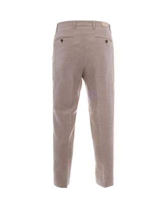 BRIGLIA 1949 Mens Trousers Portobello Beige Linen