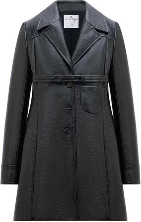 Courr&egrave;ges Kurzer Mantel - Schwarz