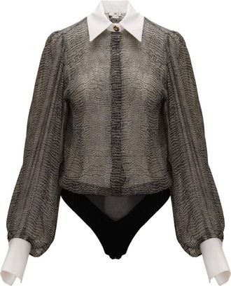 Elisabetta Franchi Femme, Tops, Noir, Taille: 38 FR Bodysuit
