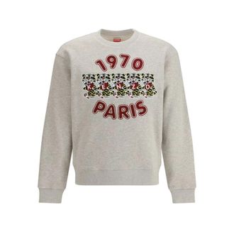 Kenzo Wild Tiger Baumwoll-Sweatshirt - - Sweatshirts & Hoodies - Herren - Grau - L