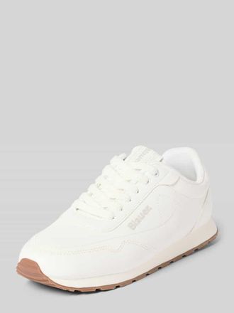 Blauer Sneaker mit Label-Details Modell SWINK01