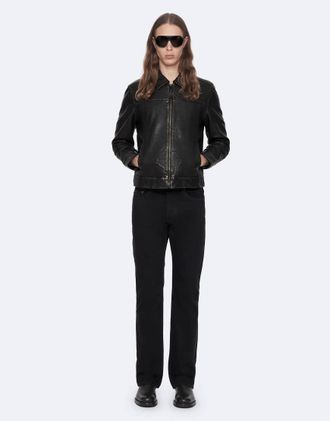 AllSaints Oakland Jacke in Schwarz/Braun-Multi