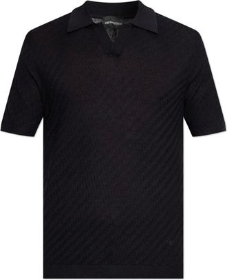 Emporio Armani Homme, Tops, Noir, Taille: M Polo en coton