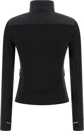 Moncler Quilted Nylon Polartec Cardigan - Black