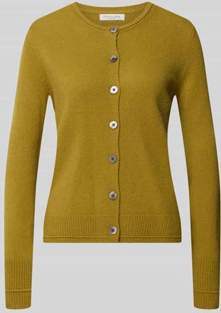 Christian Berg Cardigan aus Wolle mit Rundhalsausschnitt