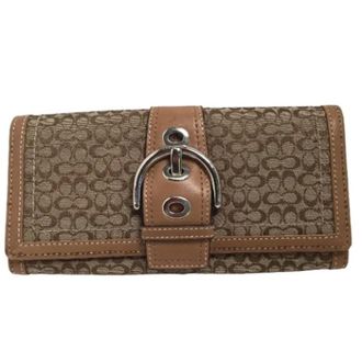 Coach Pre-owned Stoff clutches - - Pre-owned - Damen - Braun - ONE SIZE