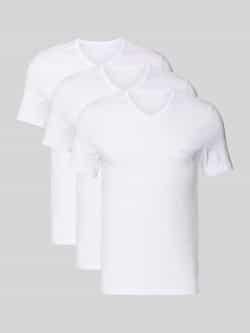 HUGO BOSS T-Shirt mit V-Ausschnitt im 3er-Pack Modell Classic