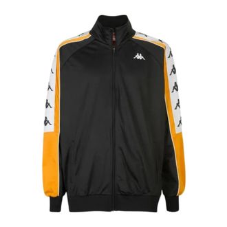 Kappa Schwarzes Polyester-Trainingsanzug-Oberteil - - Sweatshirts & Hoodies - Herren - Schwarzk - XL