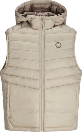 Jack & Jones Herren Jjesprint Bodywarmer Hood Weste, Crockery/Detail:solid, M