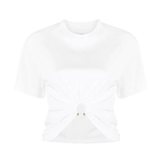 Paco Rabanne T-Shirts - - Tops - Damen - Beige - M
