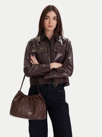 Tommy Hilfiger Handtasche Soft Leather Shoulder Bag AW0AW18307 Dunkelrot