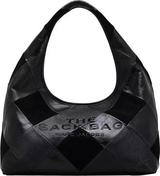 Marc Jacobs Femme, Sacs, Noir, Taille: ONE Size The Suede Patchwork Sack Bag