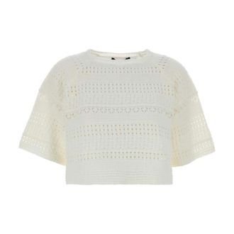 Max Mara Damen, Strickwaren, Wei&szlig;, XSGr&ouml;&szlig;e