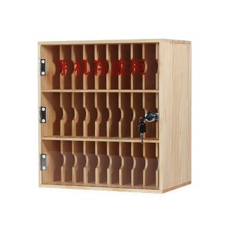Generic Handy-Aufbewahrungsbox aus Holz, mit 30 F&auml;chern, Ideal f&uuml;r Klassenzimmer, Aus Robustem Material, Sicher und Langlebig, Geeignet f&uuml;r Verschiedene Orte