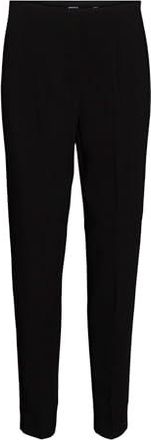 Vero Moda VMSANDY HR Tapered Pant Noos Pantalon Carotte, Black, M/32 Femme