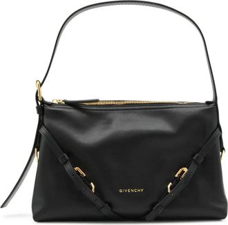 Givenchy Hobo Bags - Black Leather Voyou Shoulder Bag - Gr. unisize - in Schwarz - f&uuml;r Damen