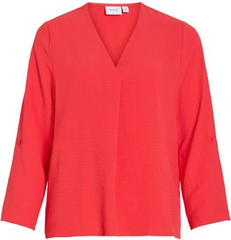 Vila Female Oberteil mit 3/4-&Auml;rmeln VIJOSA V-Ausschnitt