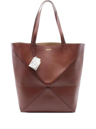 Loewe grand sac cabas Puzzle Fold (années 2020) - Marron