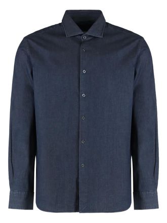 Moorer Gekn&ouml;pftes Sorrento Hemd - Blau