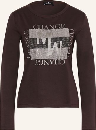 Monari Monari Longsleeve Mit Schmucksteinen braun