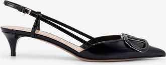 Valentino Garavani Patent leather pumps with VLogo Signature on the front - VALENTINO GARAVANI - gender_Woman